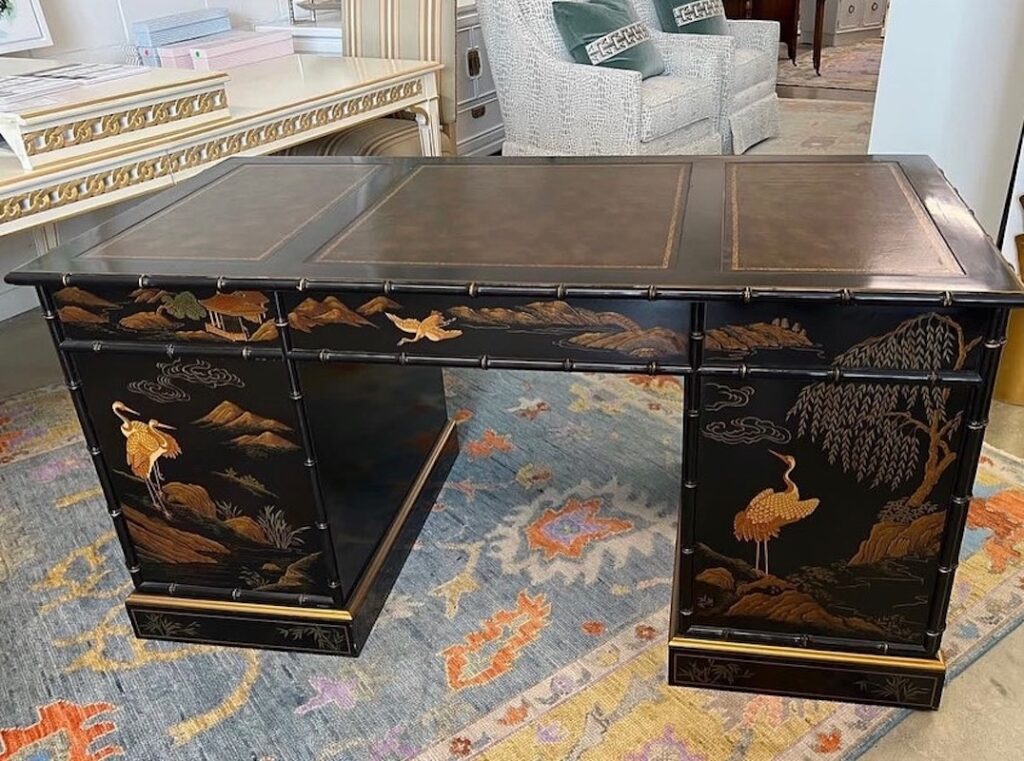Vintage Drexel Chinoiserie Motif Desk – Poppy's of Macon