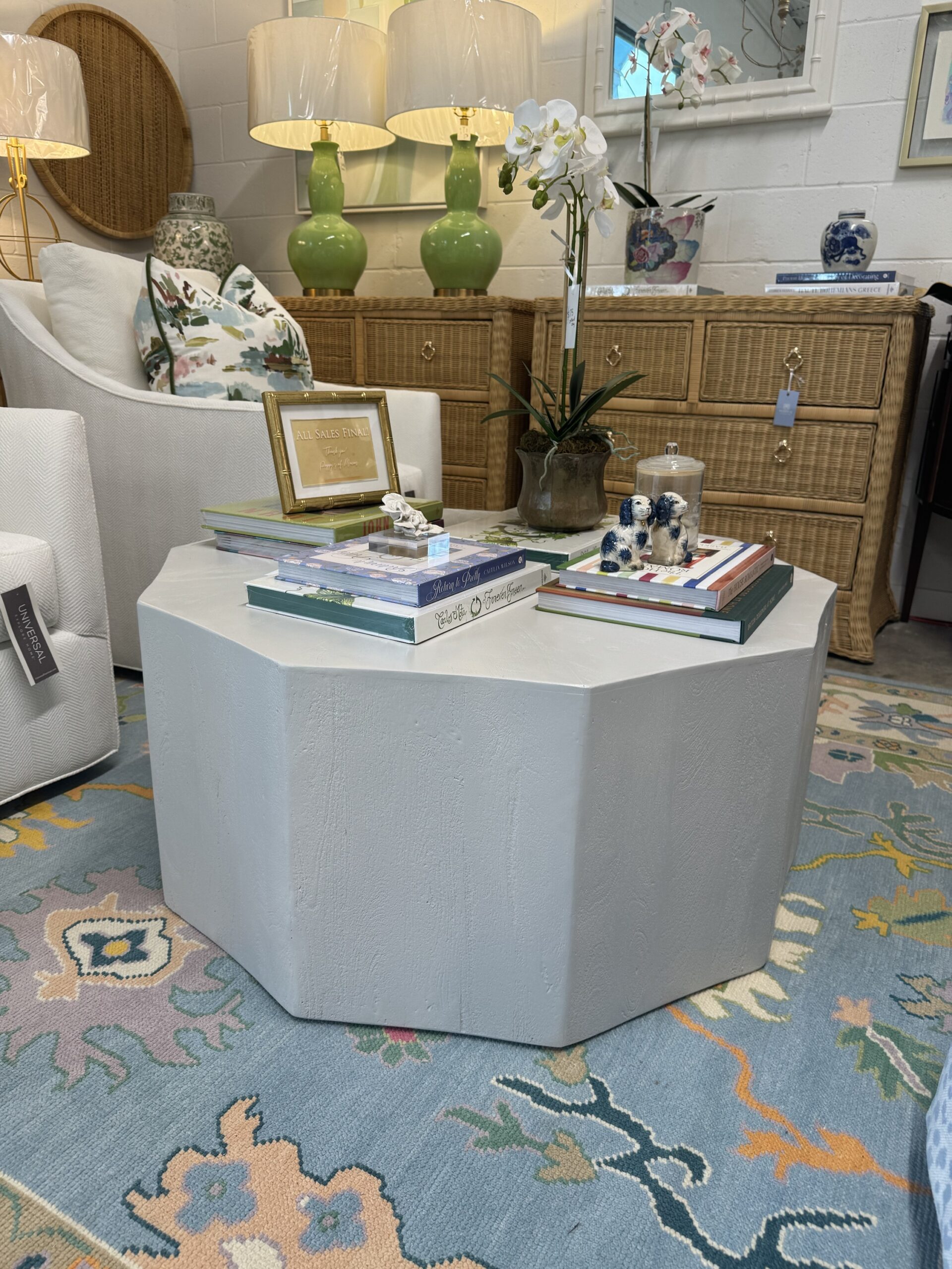Mickey light grey finish coffee table – Poppy's of Macon
